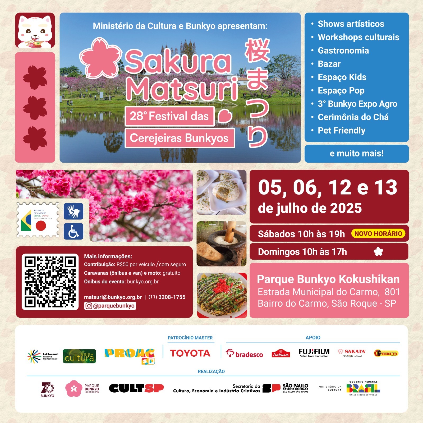 28º Festival das Cerejeiras Bunkyos – Sakura Matsuri – Bunkyo